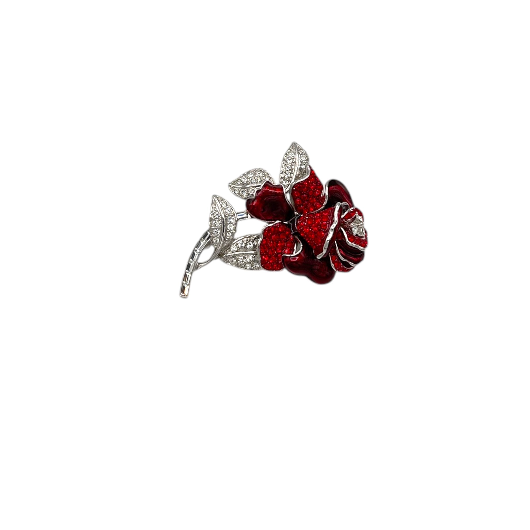 Nolan Miller First Lady Red Rose Statement Brooch - 24 Wishes Vintage ...